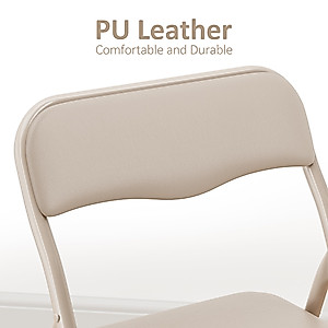 IDEALHOUSE Boys and Girls Folding Table and Chairs Set of 3, Portable Table and Chair with Pu Soft Cushion,Suitable for Eating,Reading and Playing