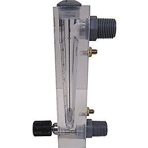 PRM Air Injection/Air Sparge Rotameter with Integrated Flow Valve, 1-15 CFM / 40-400 LPM