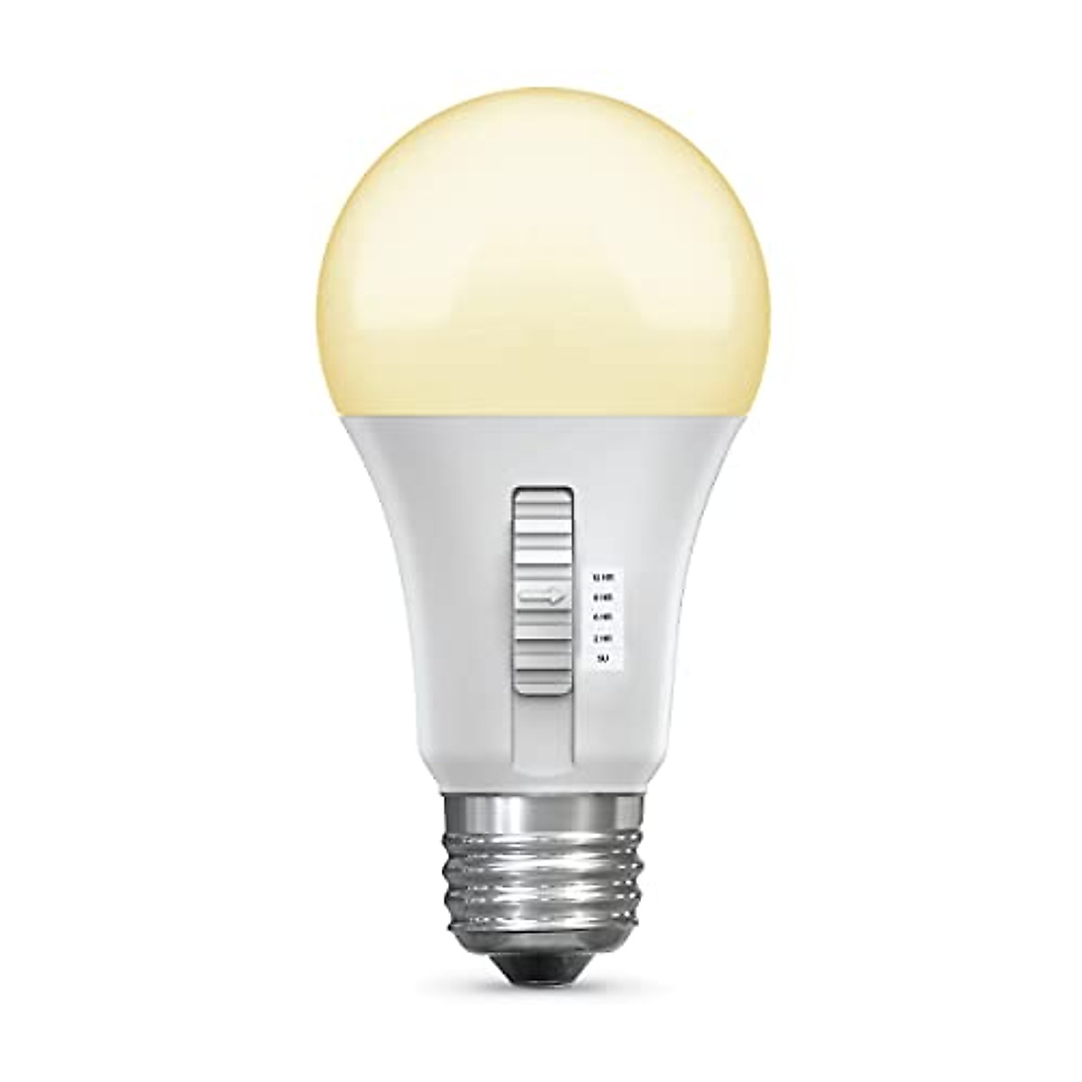 Feit Electric LED Color Selectable Timer Intellibulb - A19 with an E26 Medium Base Light Bulb - 60W Equivalent - 15 Year Life - 800 Lumen - 2700K Soft White and 5000K Daylight