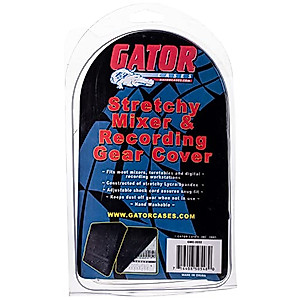 Gator Cases Black Nylon Stretch Mixer Cover; Min 14" x 14" / Max 22"x 22" (GMC-2222)