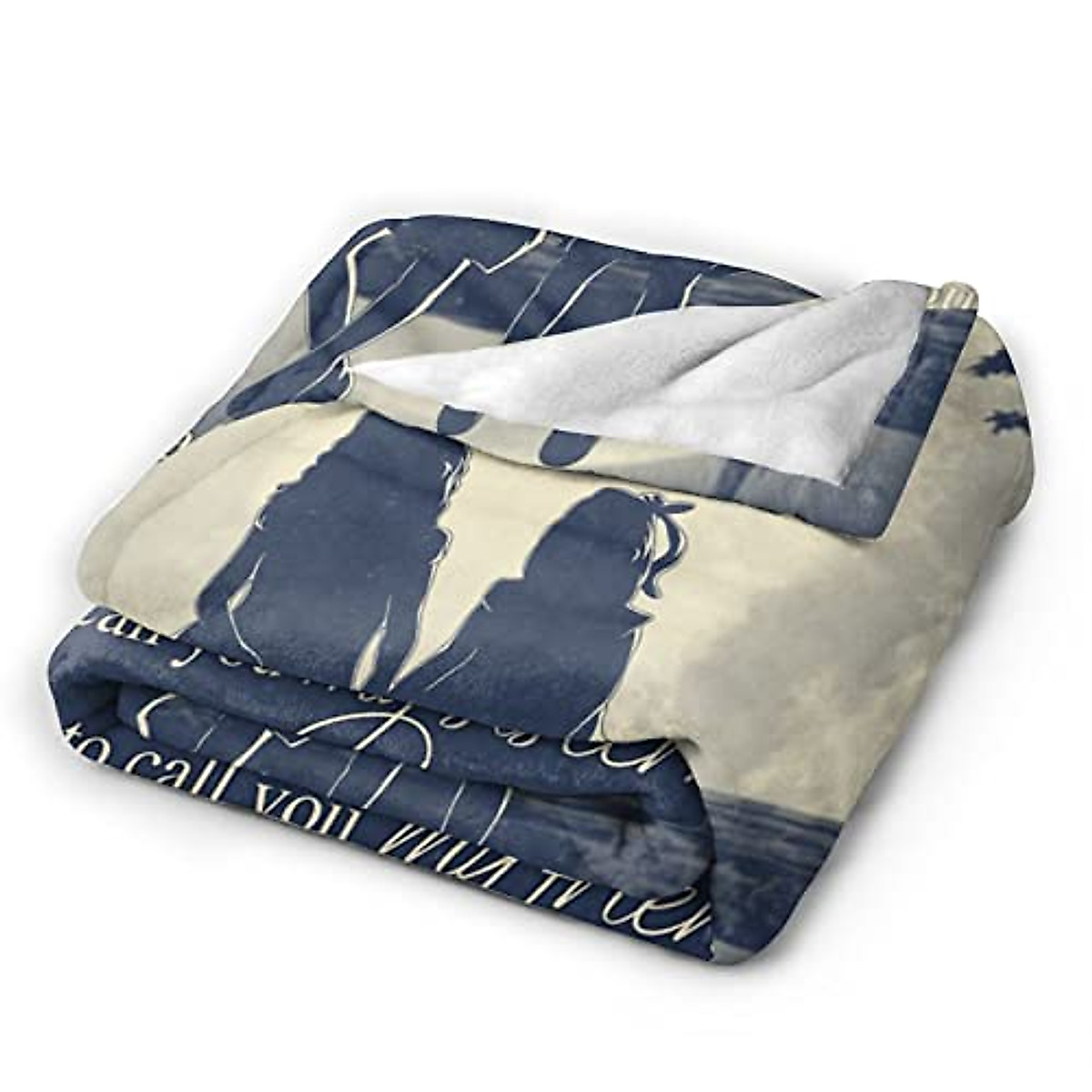 Maylian Fleece Blanket to My Sister Best Friend Bestie Printed Quilts Blanket Positive Encourage Flannel Blanket Gifts (40 * 50 inch,2)