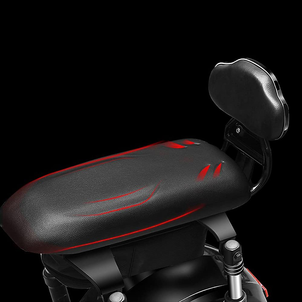 H4-Pro 2000W Electric Scooter Adult Citycoco 37.5mph One-Button Start Front and Rear Disc Brakes 60V 21.8Ah Removable Lithium Battery with Large Display