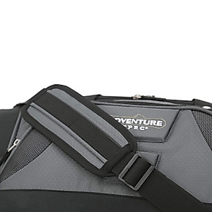 TPRC Adventure Weekender Nylon Duffel Bag, Grey, 20 Inch 34.4L