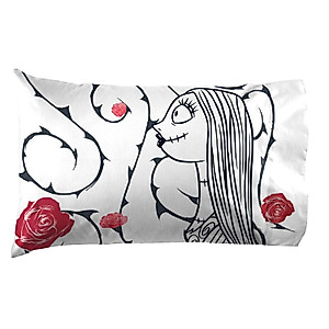 Jay Franco Disney Nightmare Before Christmas Moonlight 5 Piece Twin Bed Set - Includes Reversible Comforter & Sheet Set - Features Jack Skellington and Sally - Super Soft Microfiber