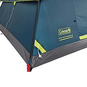 Coleman Camping Tent | 6-Person Dark Room Dome Camping Tent with Fast Pitch Setup, Blue