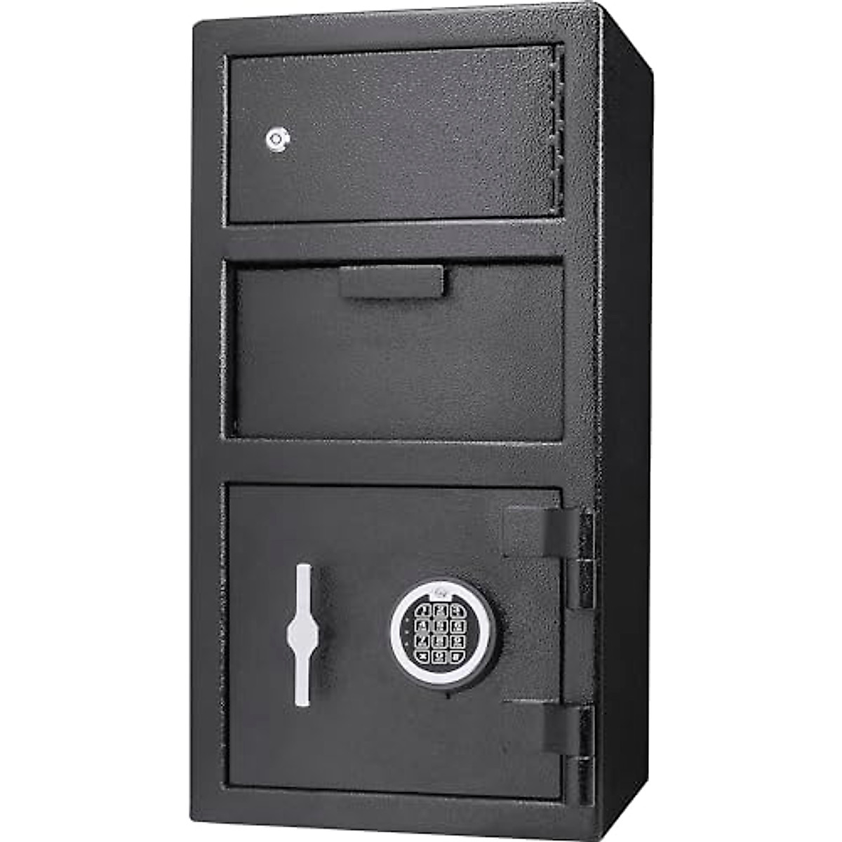 Barska Advanced Digital Keypad Compact Depository Drop Safe with Master Code + 5 Codes & Dual User Mode, Black, 0.72/0.78 Cubic Ft