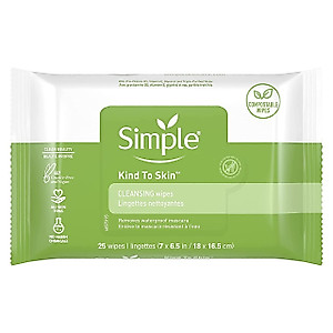 Simple Cleansing Facial Wipes 25 Count (Pack of 3)