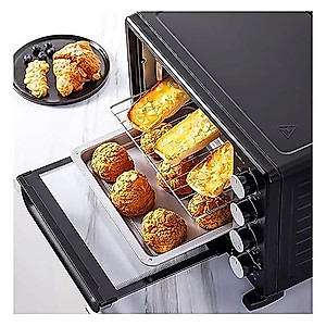 MODADA Home electric oven with convection function oven, 35 liters 1500 large capacity multifunctional automatic oven baking cake four baking positions small household 60 minutes timer convection tabl
