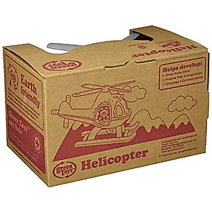 Green Toys Helicopter, Blue/Green CB - Pretend Play, Motor Skills, Kids Flying Toy Vehicle. No BPA, phthalates, PVC. Dishwasher Safe, Recycled Plastic, Made in USA.