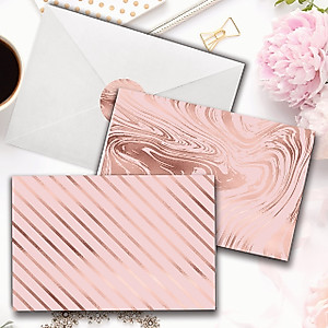 50-Pack Assorted Greeting Cards: 4x6’’ Blank Note Cards with Envelopes and Matching Stickers - Featuring 10 Unique Designs for Various Occasions Such as Thank You, Birthday, Business, and More