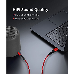 Grehge (2 Pack), USB C to 3.5mm Aux Cable Compatible with iPhone 15/15 Pr