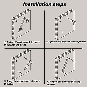 2 Pcs Wine Rack Wall Mounted, Wooden Wall Wine Rack for 12 Wine Bottles, Wine Holder Wall Mounted Wine Bottle Racks for Kitchen, Dining Room, Bar