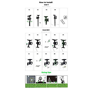 Suneng Power Solar Spot Lights Outdoor Color Change Remote Control Landscape Tree Spotlights Waterproof Security LED for Garden Lawn Yard Step Walkway Pathway Auto on/Off