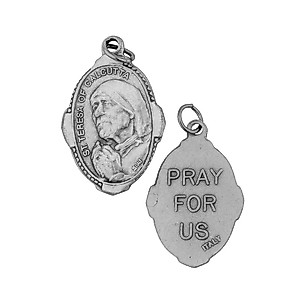 1" Saint and Holy Subject Medal with Prayer Card | Over 25 Different Saints | Durable and Detailed Charm | Pendant Medal Carded with Prayer | Christian Jewelry (Mother Teresa)