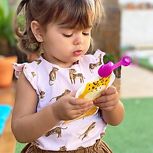 ChooMee SoftSip Food Pouch Tops | Red Purple + White Travel case | Prevent Spills and Protect Childs Mouth