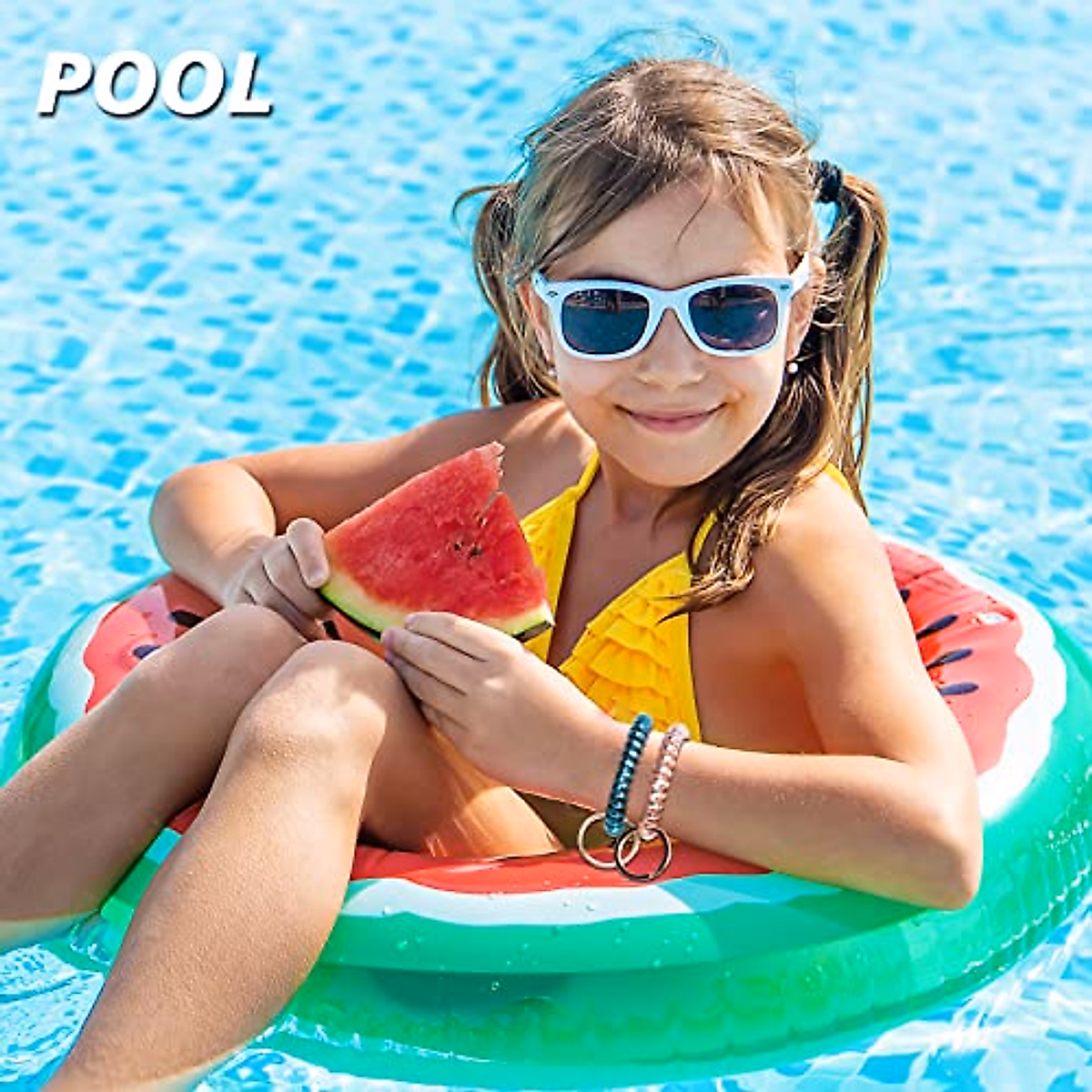 BIHRTC 6pcs Wrist Coil Keychain Car Key Holder Key Ring Bracelet Plastic Spiral Spring Flexible Stretchable Wrist Band Wristlet Key Chain Sauna Accessories for Sauna Gym Pool Outdoor Sports Activity