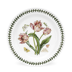Portmeirion Botanic Garden Salad Plate | Set of 6 Salad Plates | Assorted Floral Motifs | Dishwasher, Microwave, & Oven Safe | 8.5 Inch | Made in England