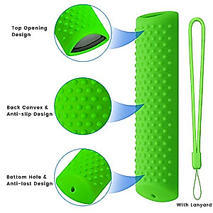 Fire TV Stick Cover Replacement for Fire Stick 4K MAX/Alexa Voice Remote (3rd Gen), Glow in The Dark, Anti-Slip Silicone Protective Case with Lanyard