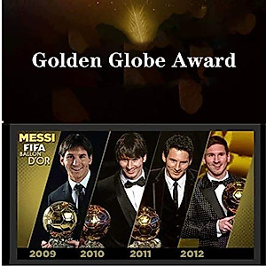 Oggo World Footballer Golden Ball Award Soccer Trophies Model Art Trophies for Collections, Souvenir, Fans, Home Decoration, Gift, Desk Decorations