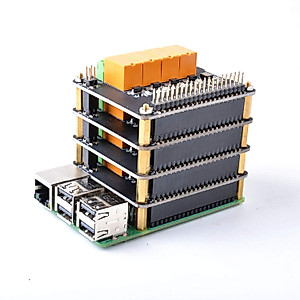GeeekPi 4 Channel Relay Board Module for Raspberry Pi, Power Relay Module for Raspberry Pi 4B & Raspberry Pi 3 Model B+ & Raspberry Pi 3/2 Model B (No Programming Required/Programmable)