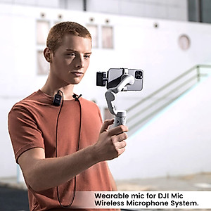 Lavalier Microphone for Rode Wireless GO 2 / ii & DJI Mic Transmitters, Omnidirectional Lapel Lav Videomic with Clip, 5 ft