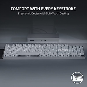 Razer Pro Type Ultra Wireless Mechanical Keyboard: Silent, Linear Switches - Ergonomic Design - HyperSpeed Technology - Connect up to 4 Devices - Fully Programmable Keys & Smart Controls