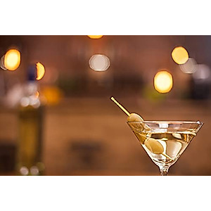 DecorRack 300 Natural Bamboo Skewers, Appetizer Sticks, Mini Picks, 4 inch (300 Pack)