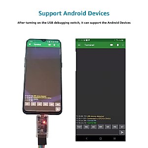 DSD TECH SH-U09B3 USB Type C to TTL Serial Adapter with CP2102N Chip