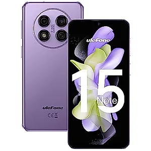 Ulefone Note 15 GSM 3G Unlocked Smartphone, 6.22 inch Display, Android 12 2GB+32GB, All Day Battery, Triple Card Slots, Dual SIM Unlocked Cell Phones, 8MP+5MP Camera, GPS/Face Recognition - Purple