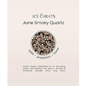 IceCarats 925 Sterling Silver Brown Smoky Quartz Diamond Ring Gemstone Band Size 6