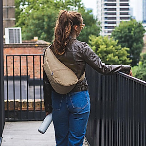 AmeriBag Classic Healthy Back Bag Distressed Nylon Small (Taupe)