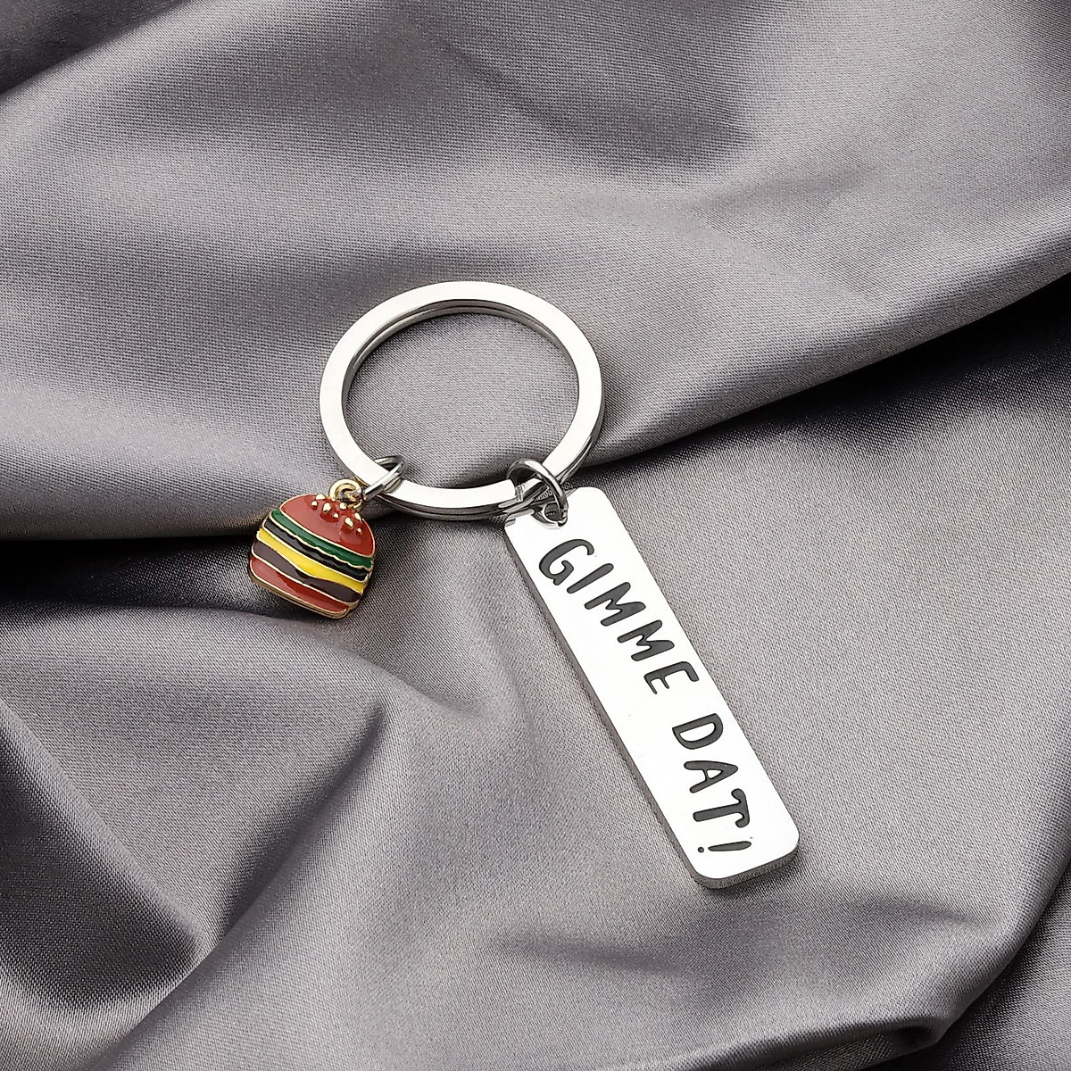 GIMME DAT ITYSL Gift Comedy TV Show Fans Gift Netflix Show Keychain Cheeseburger Jewelry (GIMME DAT)