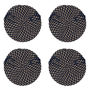 Brook Farm Chair Pad, BlackBerry, Set of 4