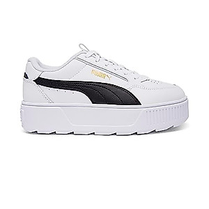 PUMA Womens Karmen Rebelle Sneaker, Womens White Womens Black, 8.5