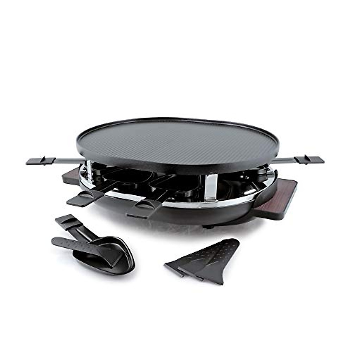 Swissmar Matterhorn 8 Person Raclette (Black Base with Aluminum Top)