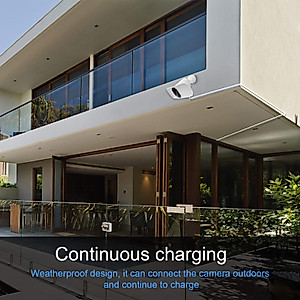 OkeMeeo 30ft Charger for Arlo Pro 3 Floodlight, Indoor Outdoor Charging Cable with QC 3.0 adapter for Continuously Charging Pro 3 Floodlight (1 Pack)