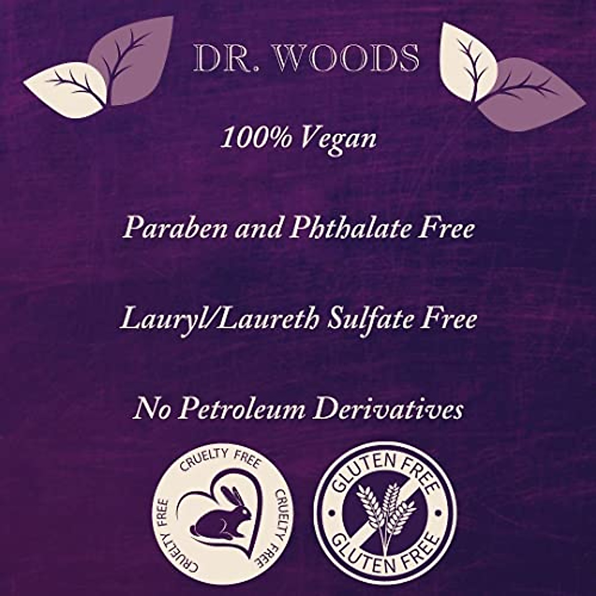Dr. Woods Peppermint & Lavender Castile Soap, Body Wash with Organic Shea Butter Variety 2 Pack