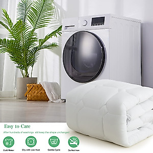 UNILIBRA Full Size Mattress Pad Cooling Rayon from Bamboo, Quilted Fitted Mattress Protector Pillow Top Mattress Cover with Deep Pocket Up to 19 Inches, Ultra Soft Filling Mattress Topper