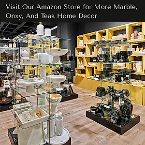 Luxurious Marble Guest Towel Tray – Hand Carved, Polished Modern Bathroom Trays – Durable & Functional Guest Towel Holder - Multipurpose Home Interiors Decor - One-of-a-Kind Decorative Objects