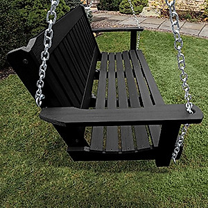 Highwood AD-PORL1-BKE Lehigh Porch Swing, 5 Feet, Black