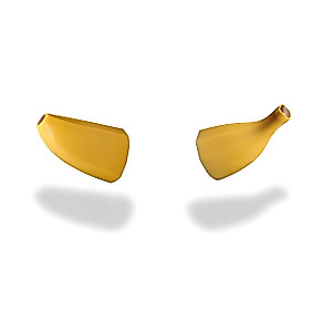 Helmet Flair MagNeatOhz Banana for Helmet | Made in USA | Helmet Accessory for Motorcycle Helmet, Bike Helmet, Ski Helmet | Magnetic Attachment | Interchangeable | Pair (Helmet Not Included)