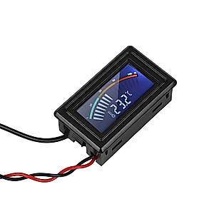 Pointer Display Thermometer with Waterproof Probe, PC G1/4 Thread Water Cooling System Temperature Meter for Computer Laptop