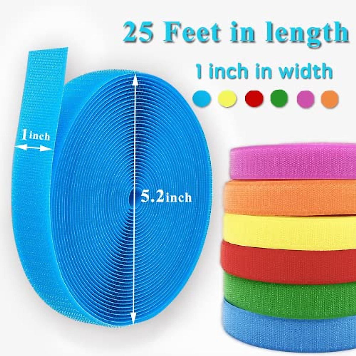 6 Rolls 150 Feet Carpet Marker Strips for Classroom Teachers and Social Distancing,Nylon Carpet Strips Carpet Spots Strips Floor Carpet Markers Preschool and Kindergarten Childhood Education