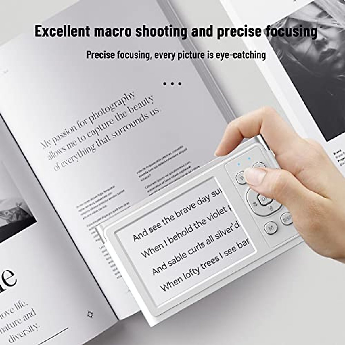#227929 Digital Camera 1080P Camera Vlogging Camera Video Camera LCD Screen 16X Digital Zoom 50Mp Rechargeable Point and Shoo