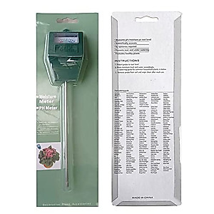 Soil Moisture Meter,Soil Tester Kit for House Potted Plants Care,Garden,Lawn,Indoor Outdoor seedlings,Soil Hygrometer Moisture Reader Sensor Probe No Battery Required
