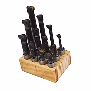 kimllier 5/8 Inch Shank Boring Bar Set C6 12 Pcs Carbide Tipped Bars Lathe Tool