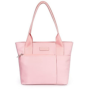 GoodSing Tote Bag, Shoulder Bag For Women Girl Waterproof Oxford Work Purse Handbag Travel Bag Washable Shopping Bags Large Capacity Pink