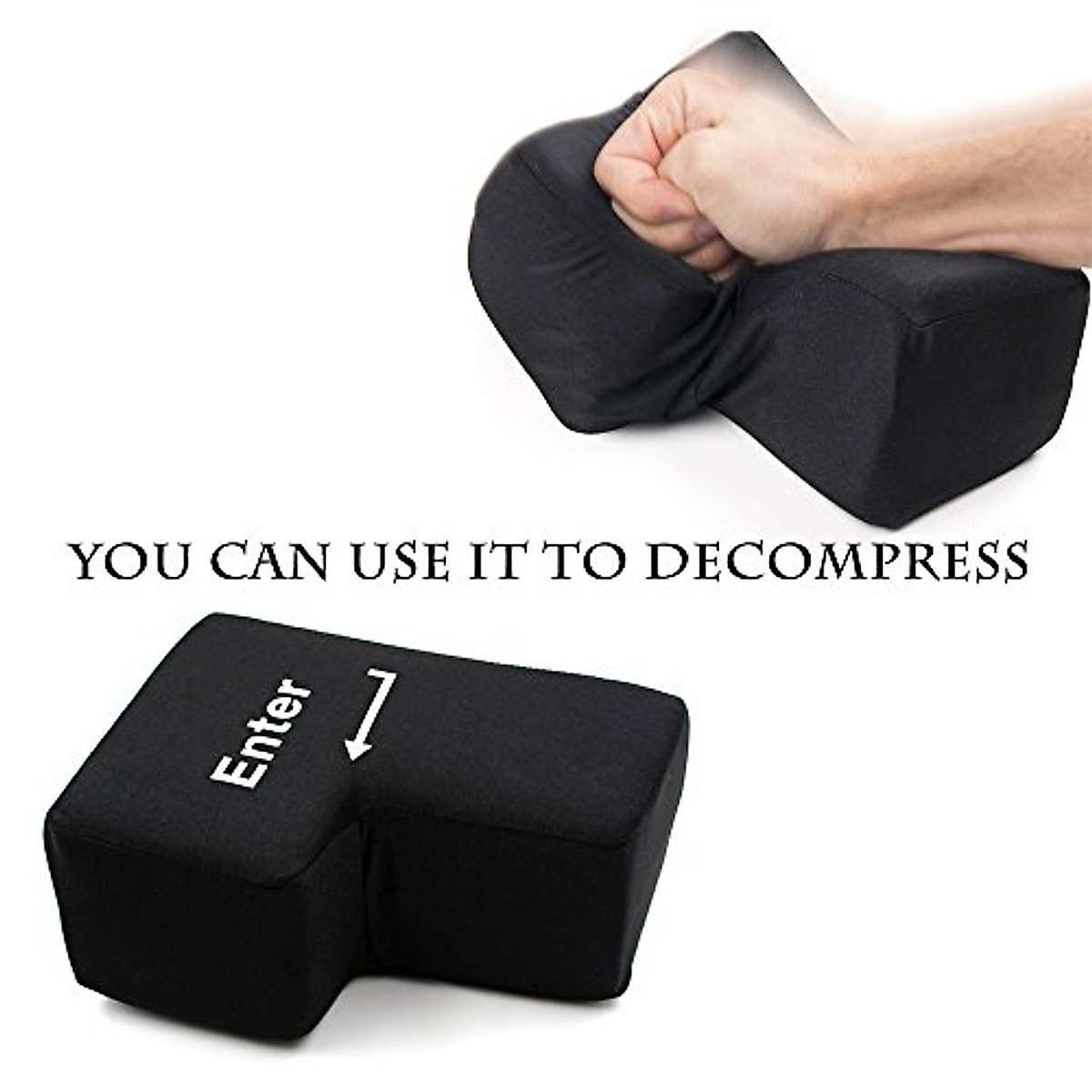 iYBWZH Big Enter Key USB Pillow Anti-Stress Relief Super Size Enter Key Unbreakable Pillow