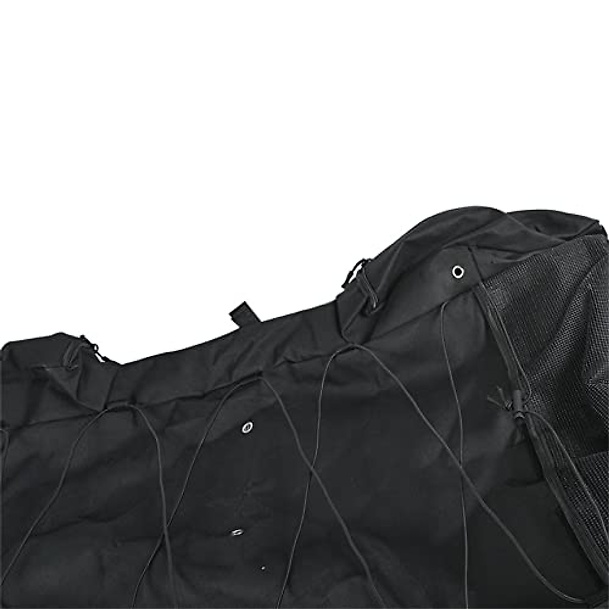 RainMan S Jacket Storage Bag housing up to 6 Life Jackets for Most T-Tops, Bimini Tops and Pontoon Tops, Black