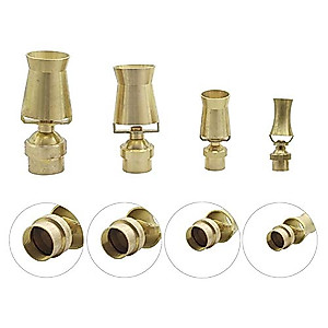 LRJSKWZC Hose Fittings 1 Pc Brass Ice Tower Cedar Fountain Nozzles 3/4" 1" 1.5" 2" Air-Blended Bubbling Fountain Garden Landscape Ornamental Nozzle (Color : 3I4 inch)